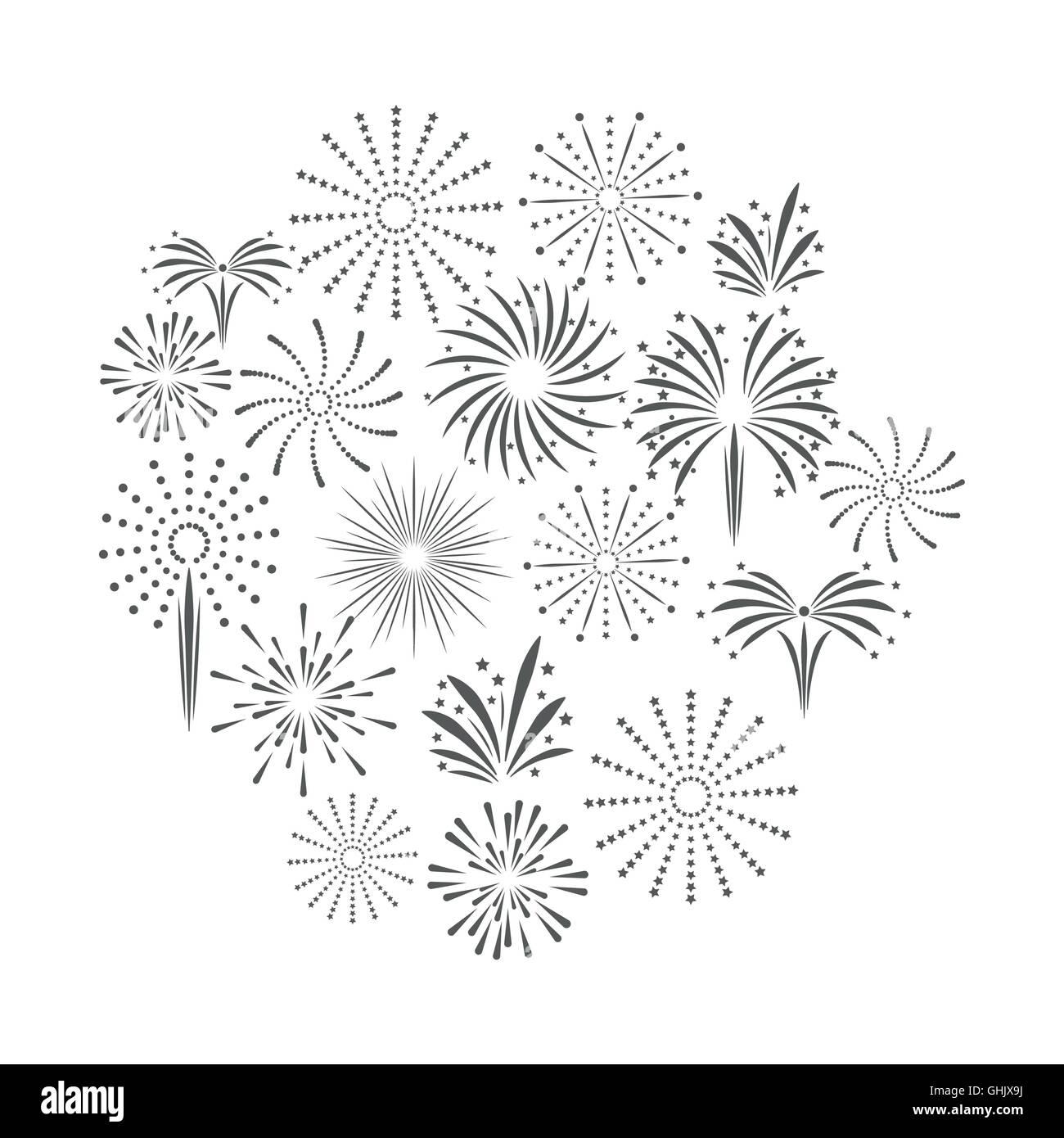 firework celebration explosion icon. Vector graphic Stock Vector Image ...