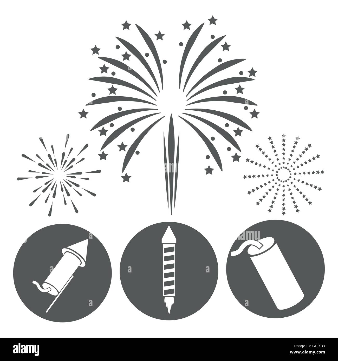 firework celebration explosion icon. Vector graphic Stock Vector Image ...