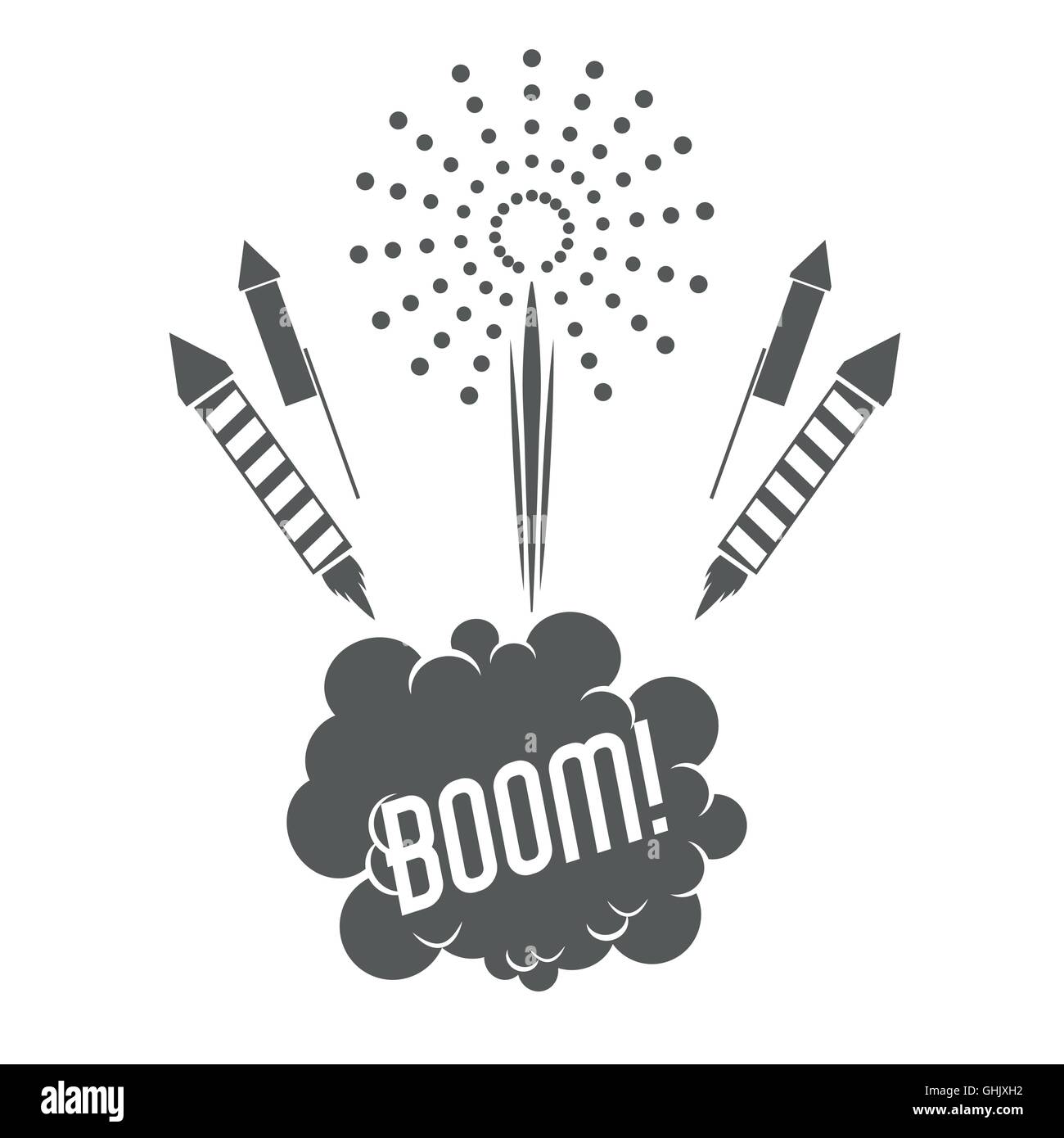 firework celebration explosion icon. Vector graphic Stock Vector Image ...