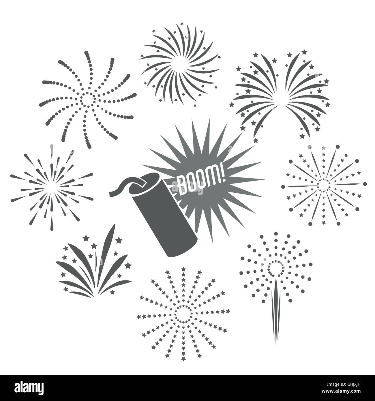 firework celebration explosion icon. Vector graphic Stock Vector Image ...