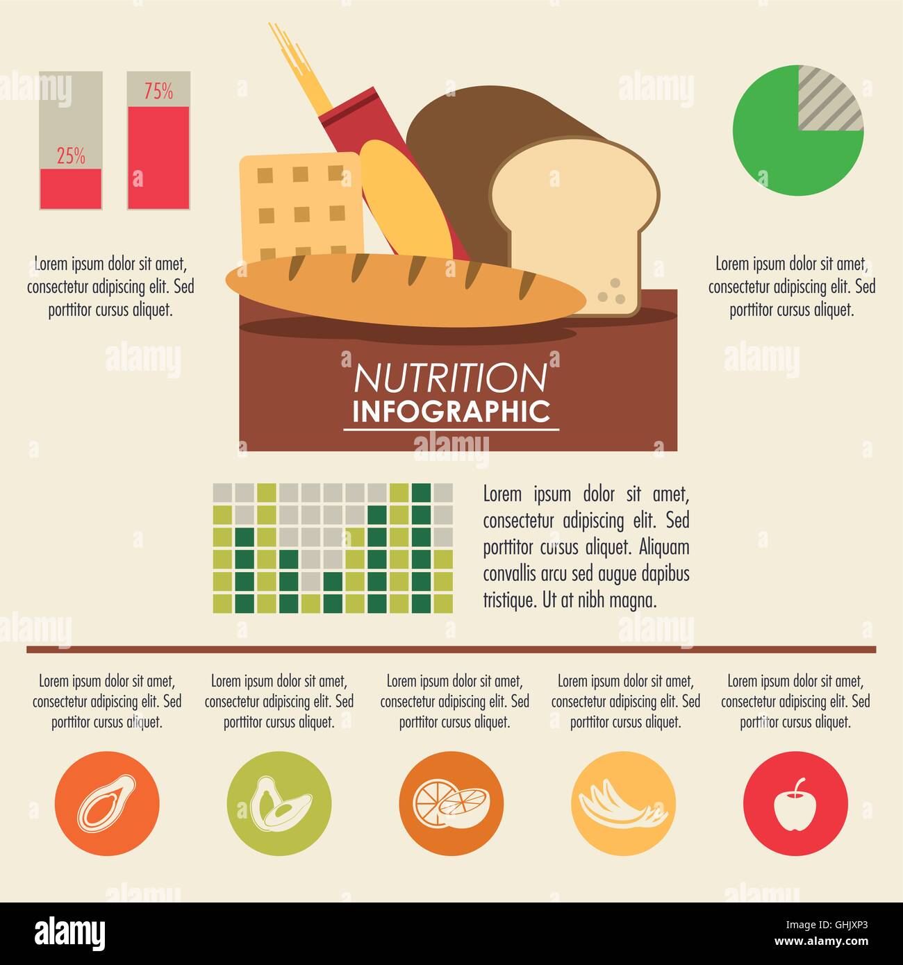 Infographic icon. Nutrition design. Vector graphic Stock Vector Image ...