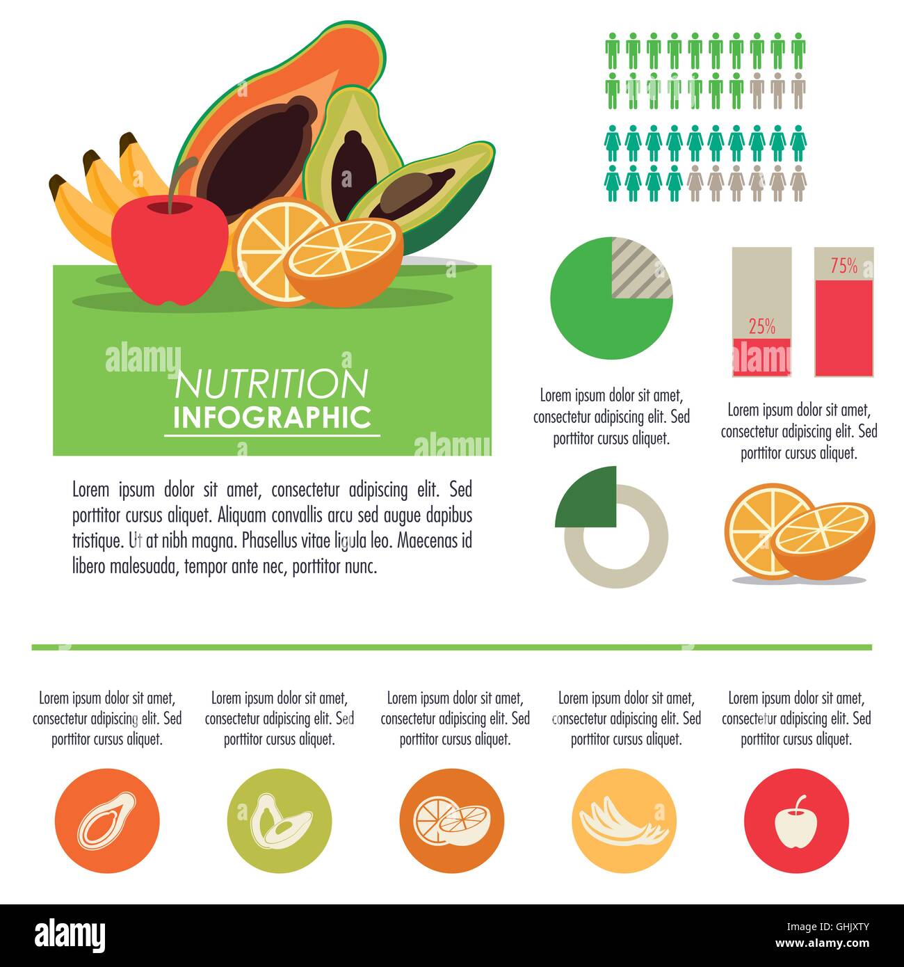 Infographic icon. Nutrition design. Vector graphic Stock Vector Image ...