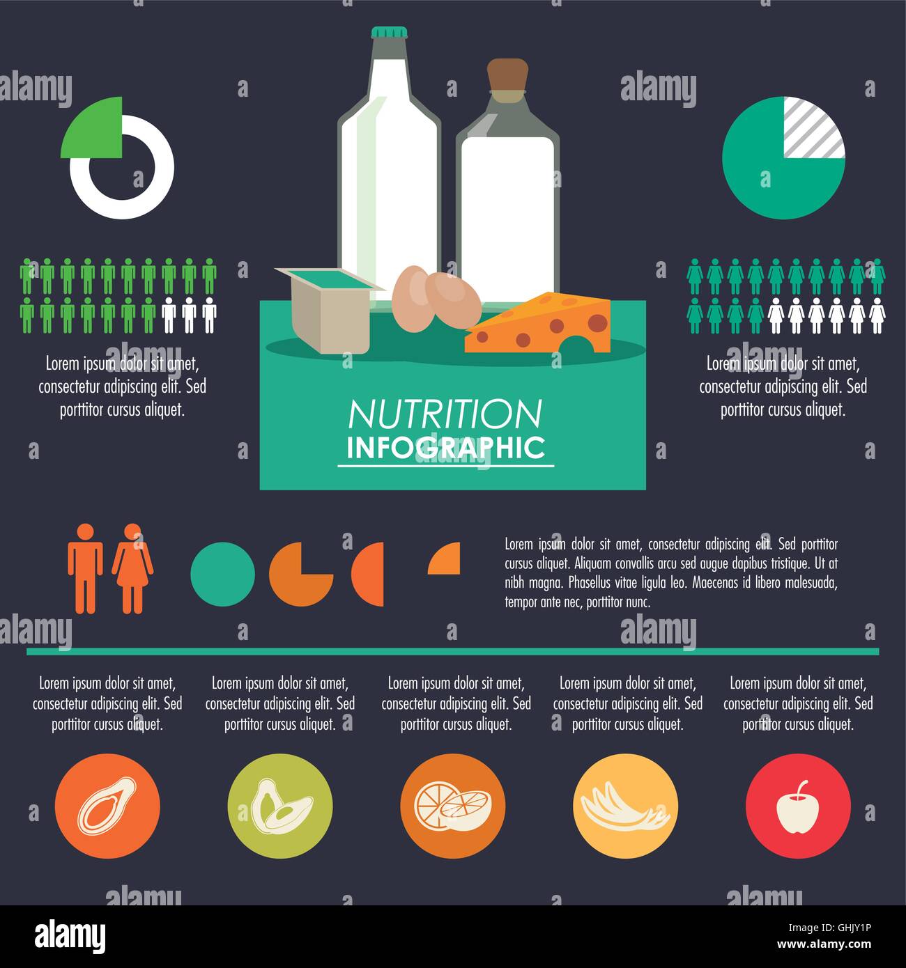 Infographic icon. Nutrition design. Vector graphic Stock Vector Image ...