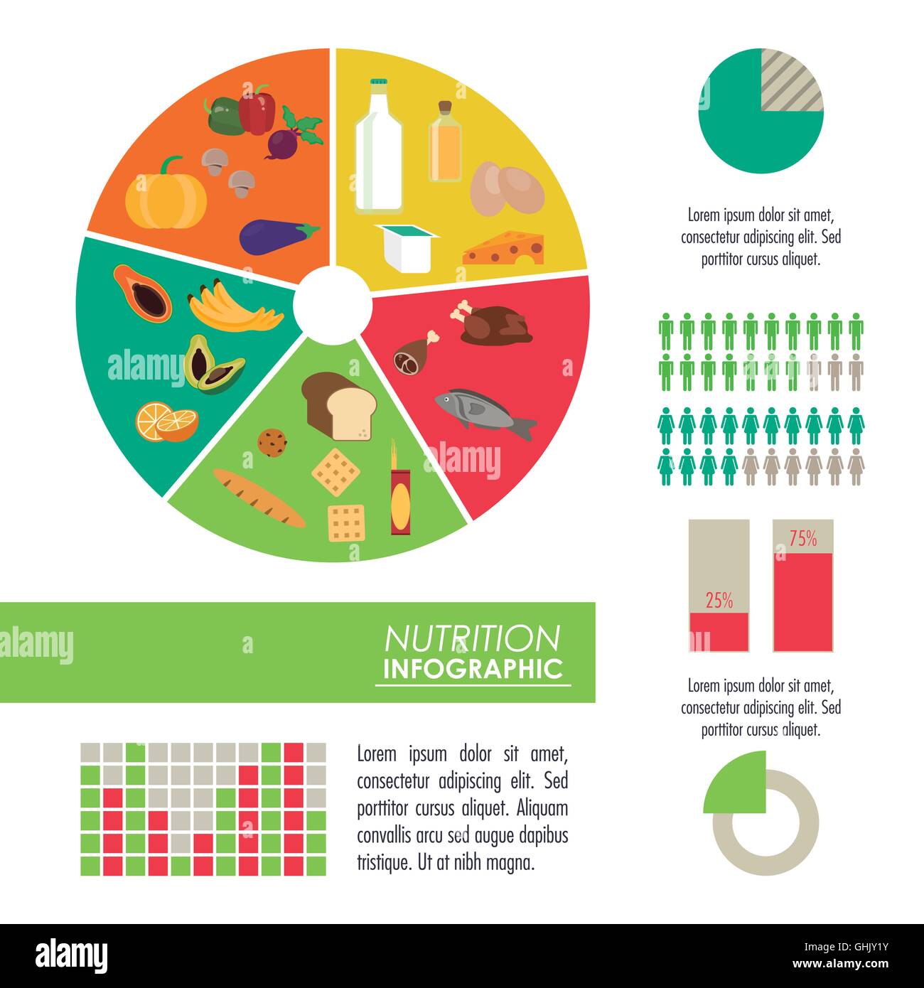 Infographic icon. Nutrition design. Vector graphic Stock Vector Image ...