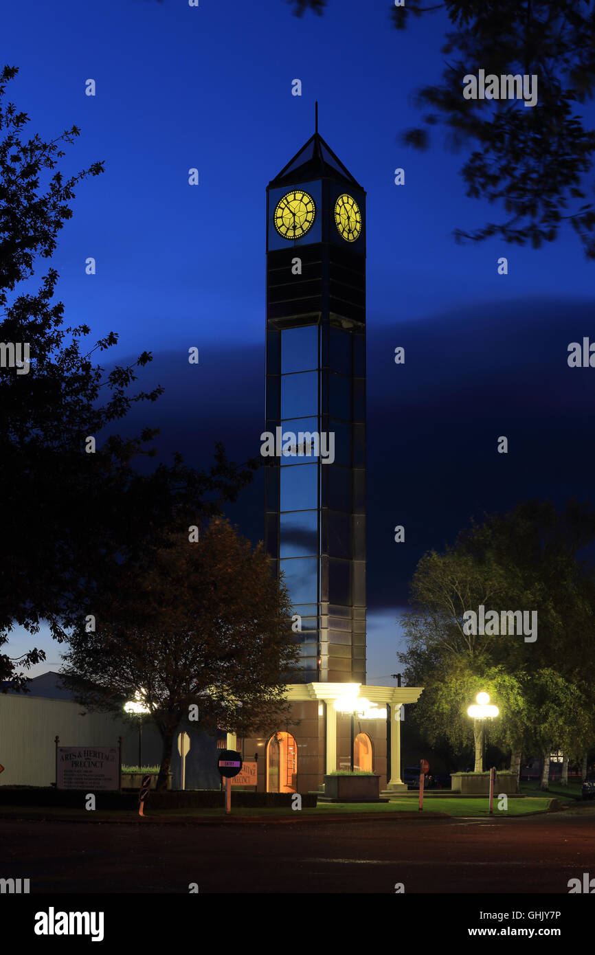 Clock tower, Gore, Southland, New Zealand Stock Photo - Alamy