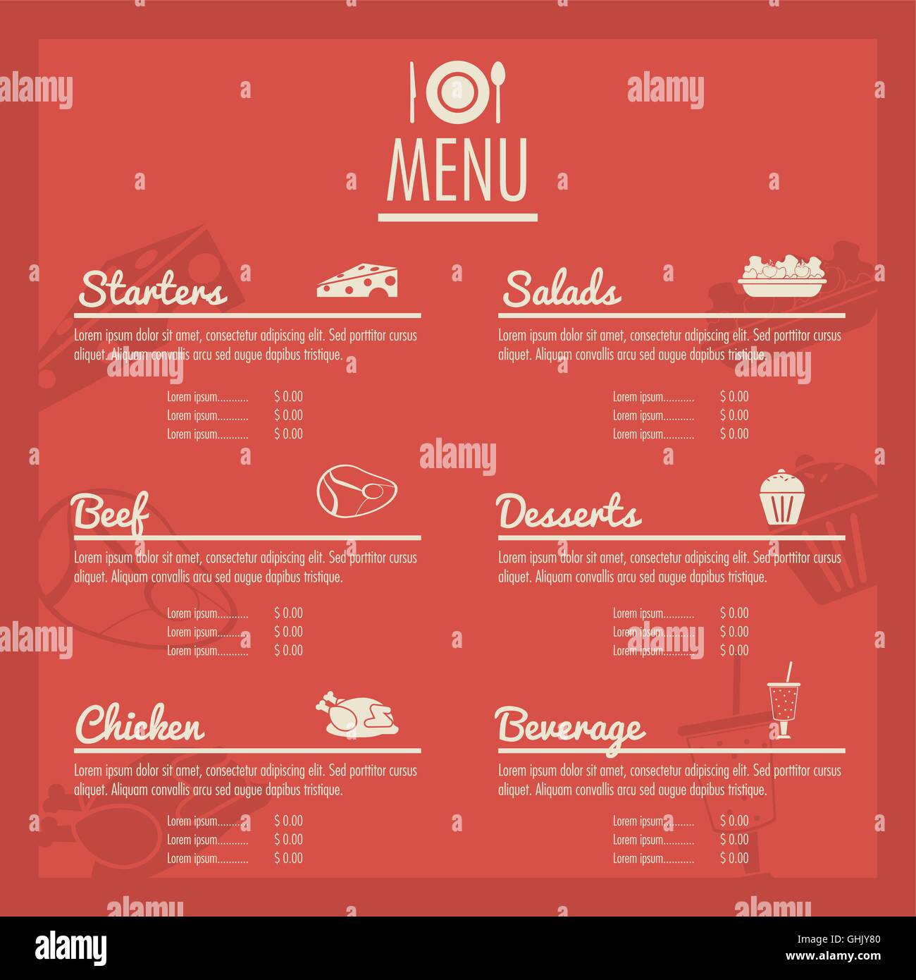 menu restaurant kitchen icon. Vector graphic Stock Vector Image & Art ...