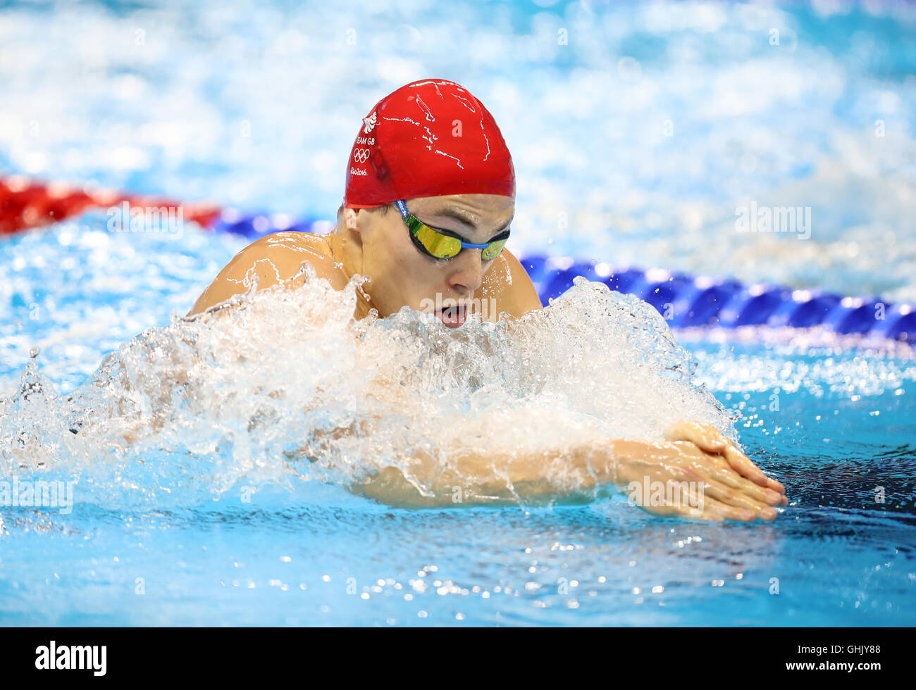 Great Britain's Craig Benson competes in the Men's 200m Breaststroke ...