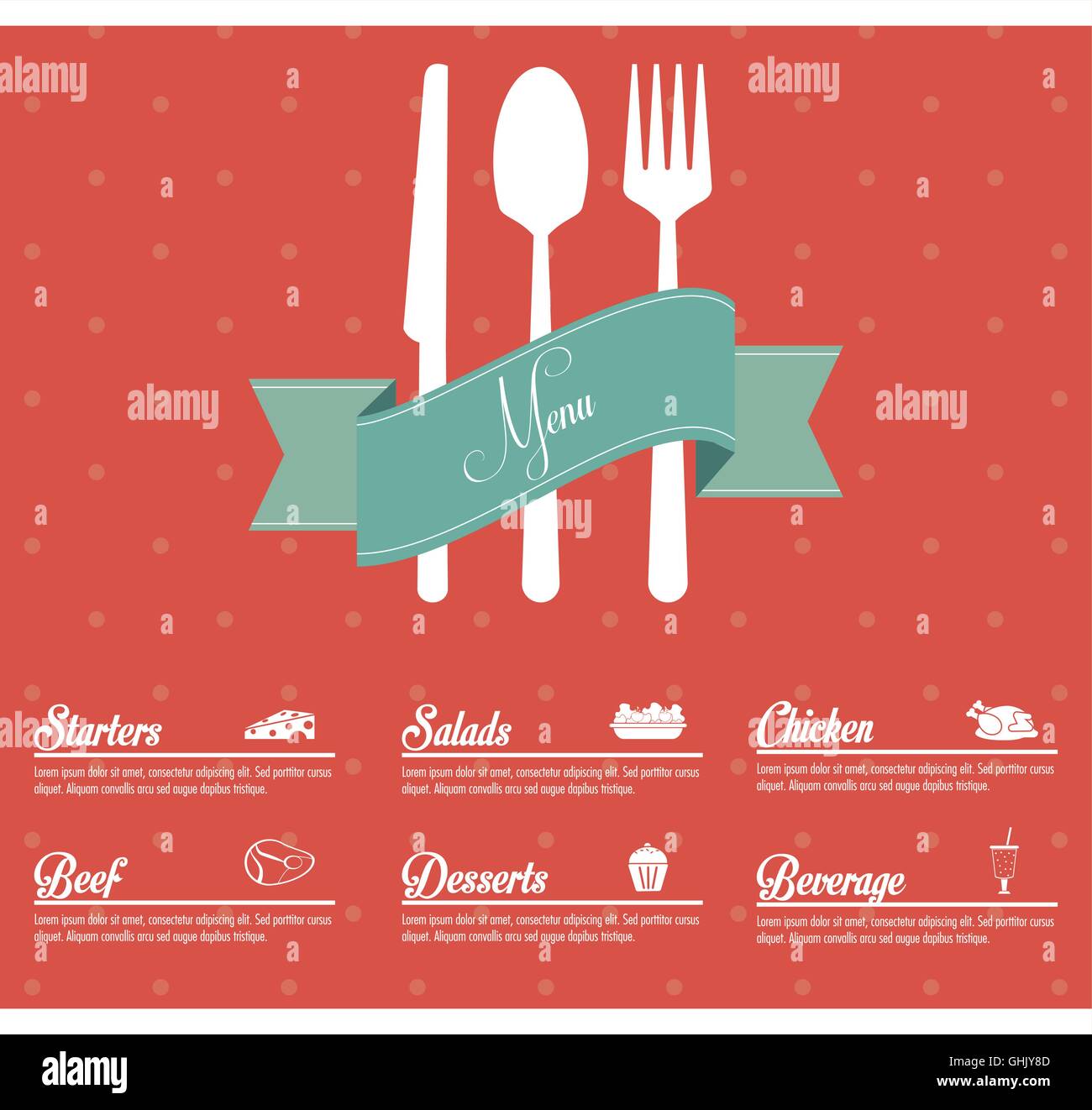 Restaurant starters Stock Vector Images - Alamy