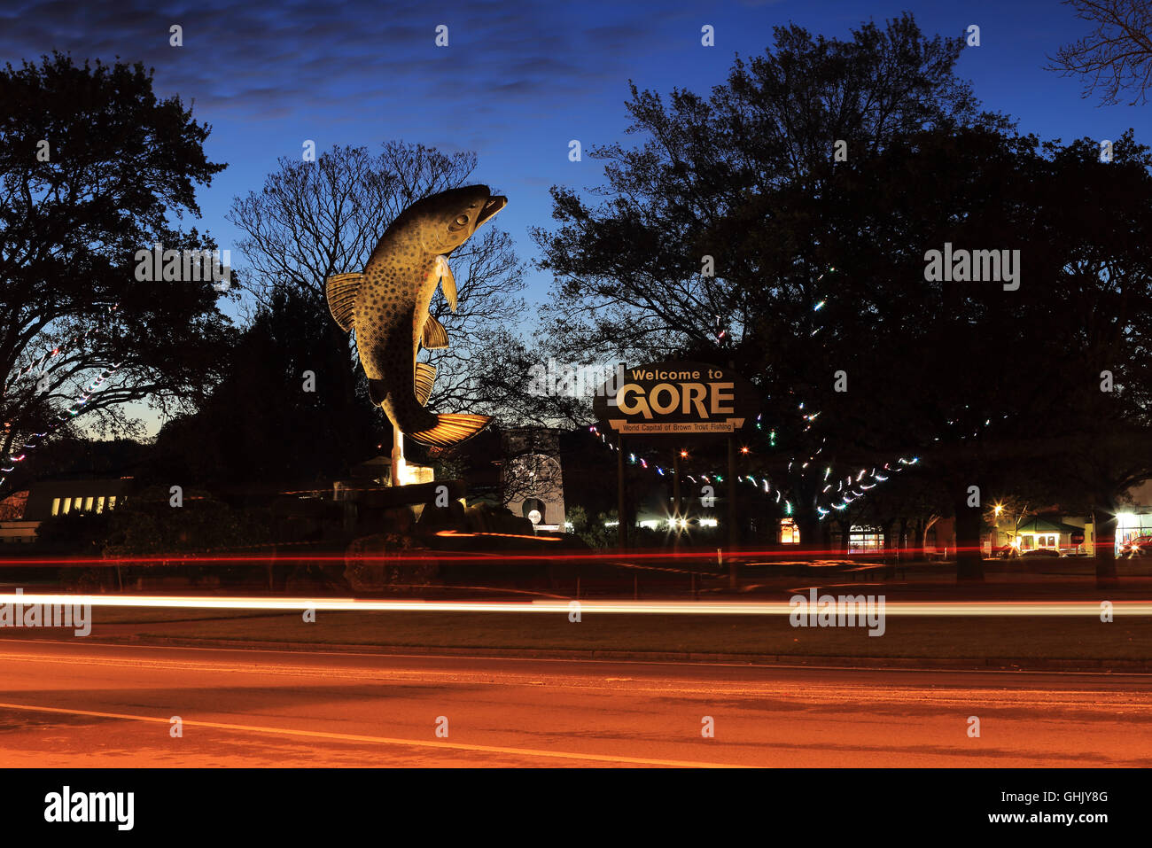 Giant trout, Gore, Southland, New Zealand Stock Photo - Alamy