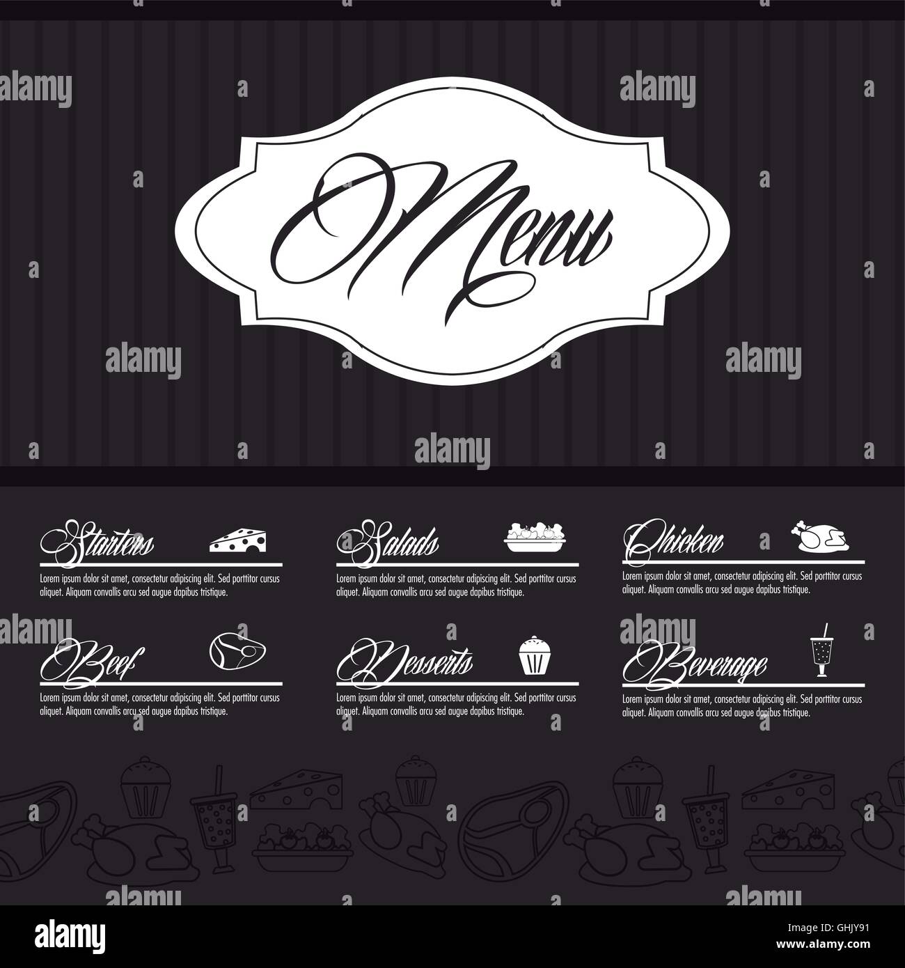 menu restaurant kitchen icon. Vector graphic Stock Vector Image & Art ...