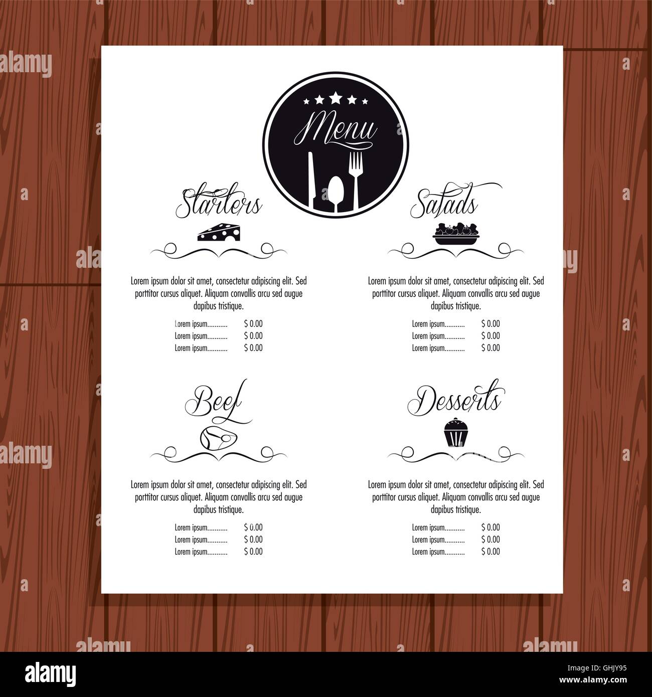 menu restaurant kitchen icon. Vector graphic Stock Vector Image & Art ...