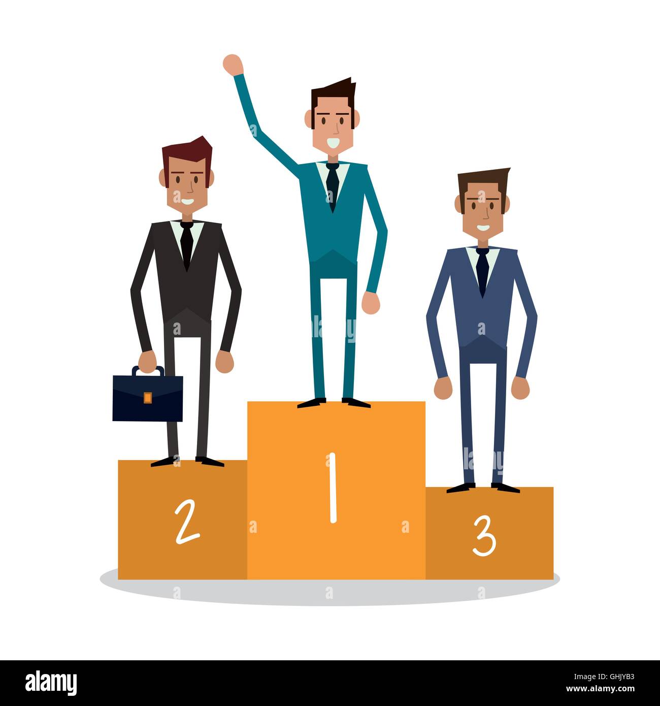 Businessman step winner business icon. Vector graphic Stock Vector ...