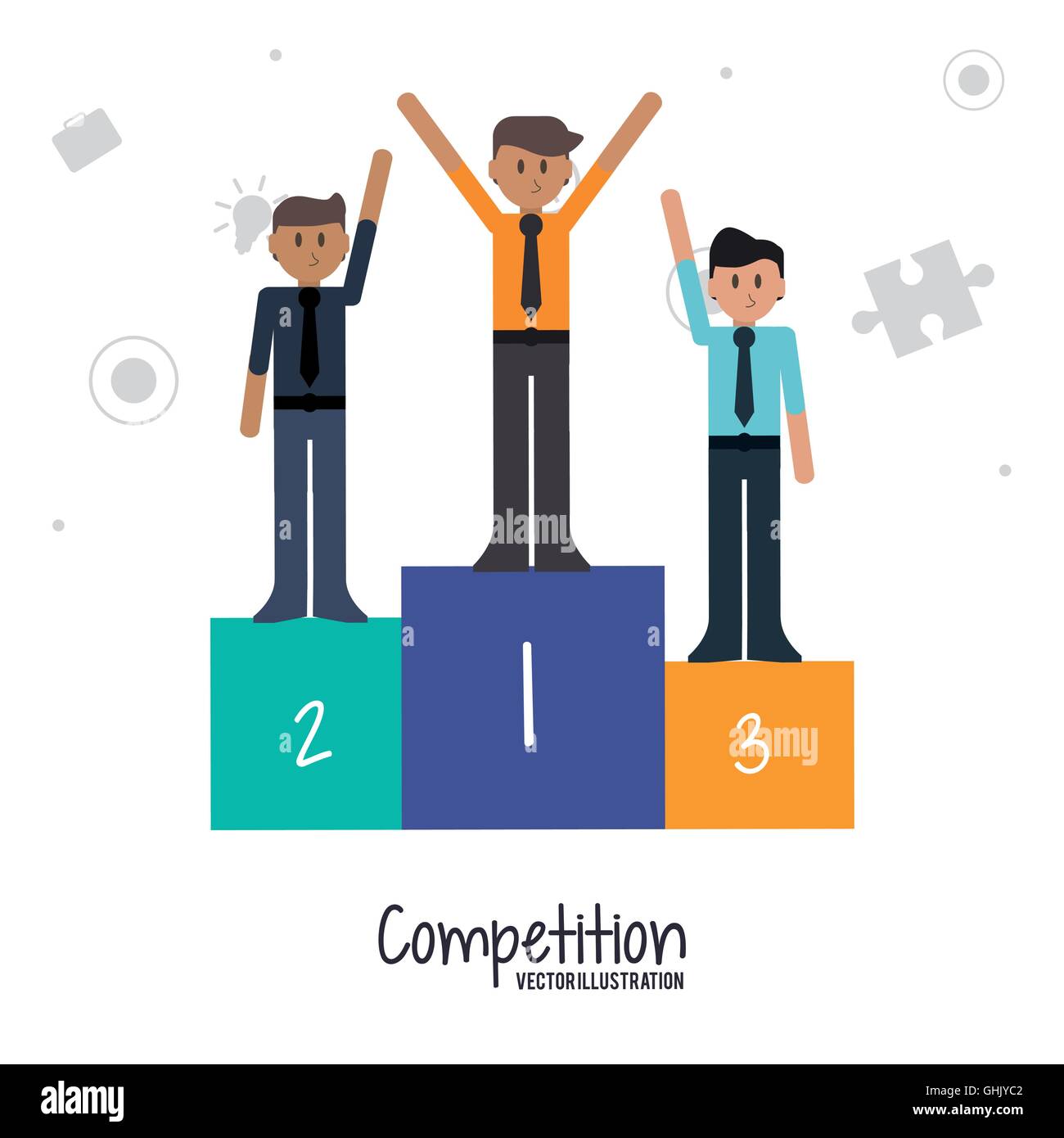 Businessman step winner business icon. Vector graphic Stock Vector ...