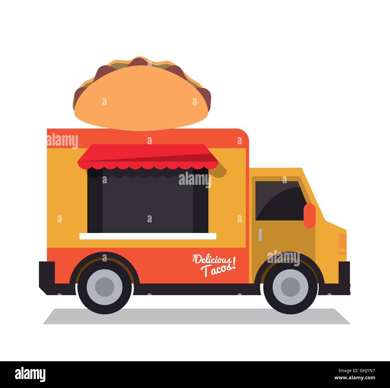 taco truck fast food icon. Vector graphic Stock Vector Image & Art - Alamy