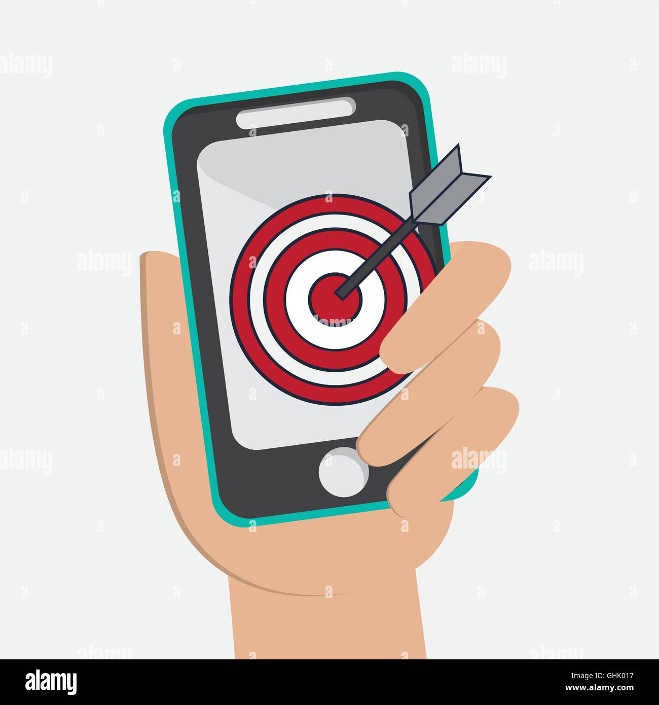 smartphone social network icon. Vector graphic Stock Vector Image & Art ...