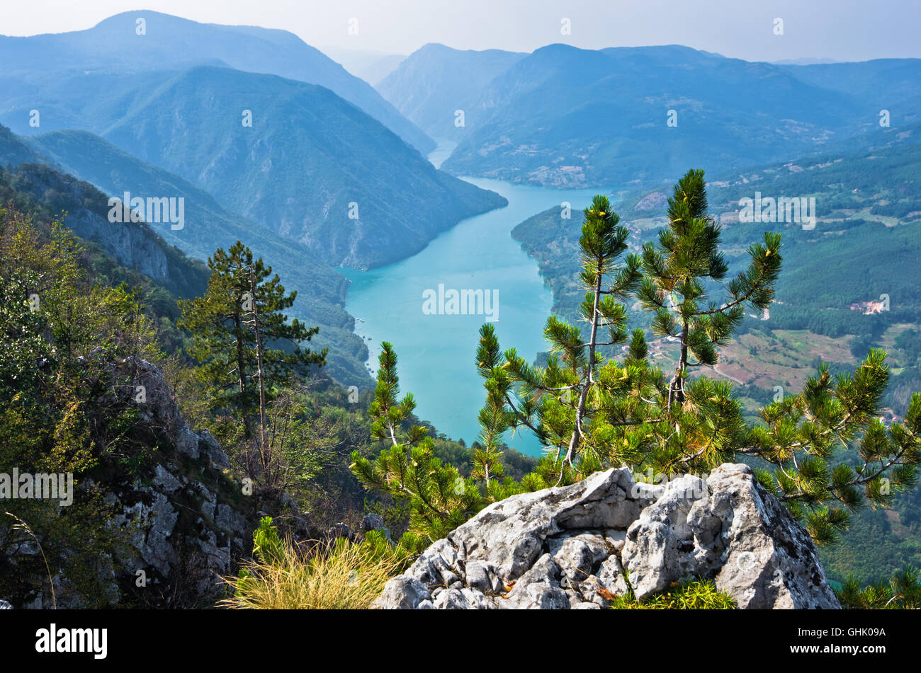 Viewpoint Banjska stena at Tara mountain looking down to Canyon of ...