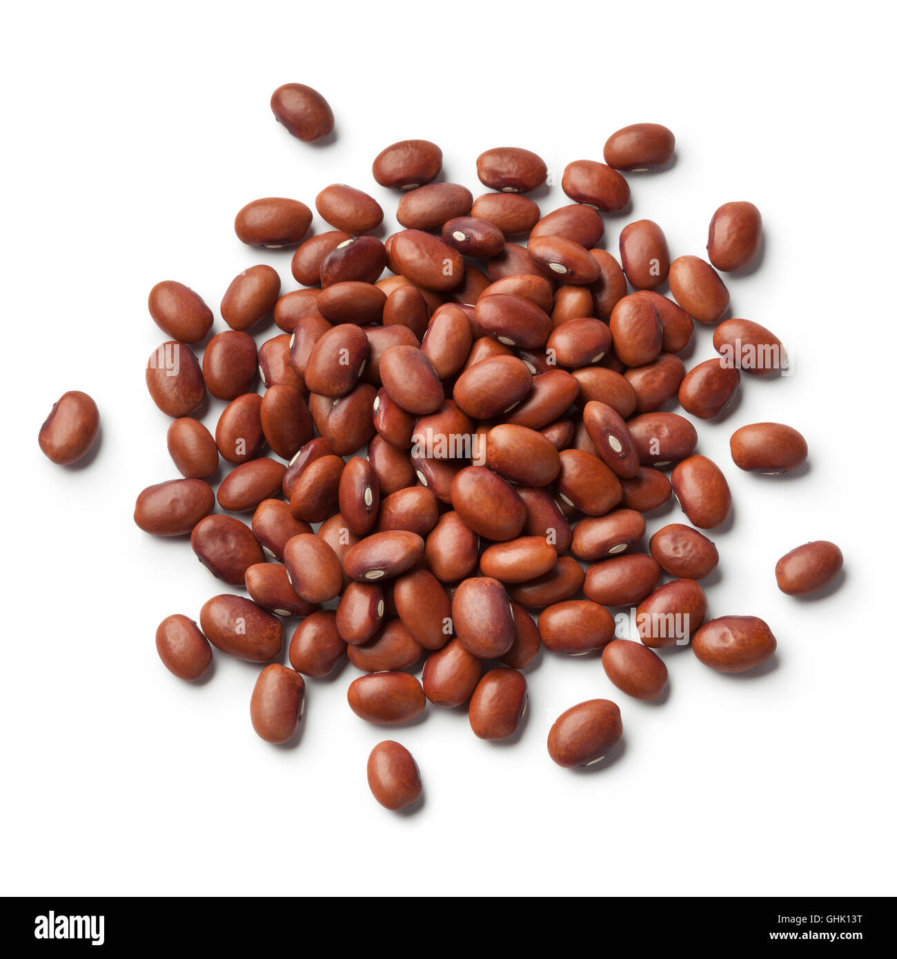 Heap of dried Flor de Mayo beans on white background Stock Photo - Alamy