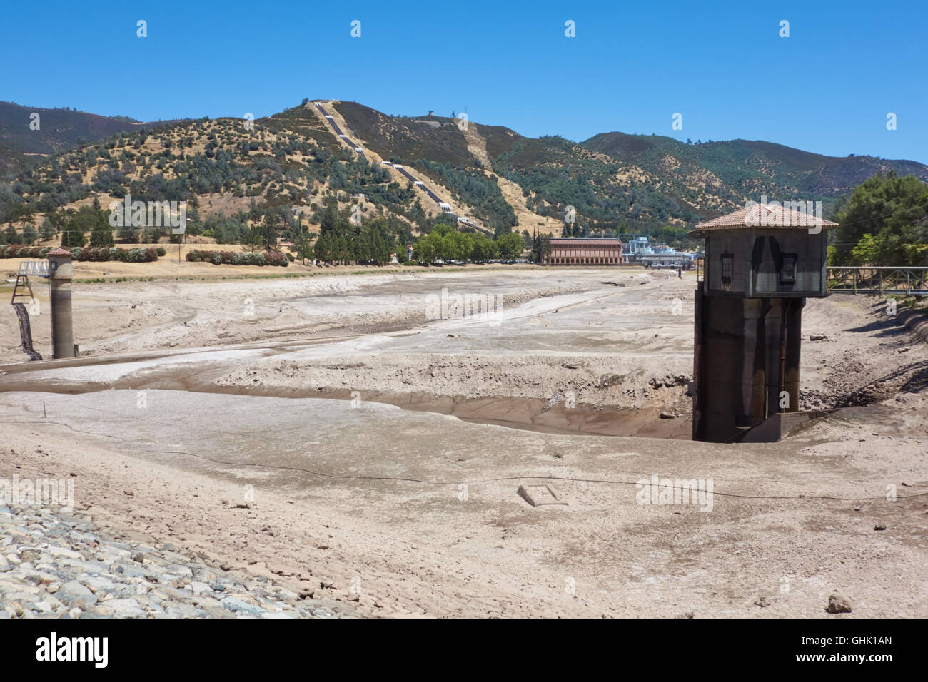 Empty reservoir. California USA Stock Photo - Alamy