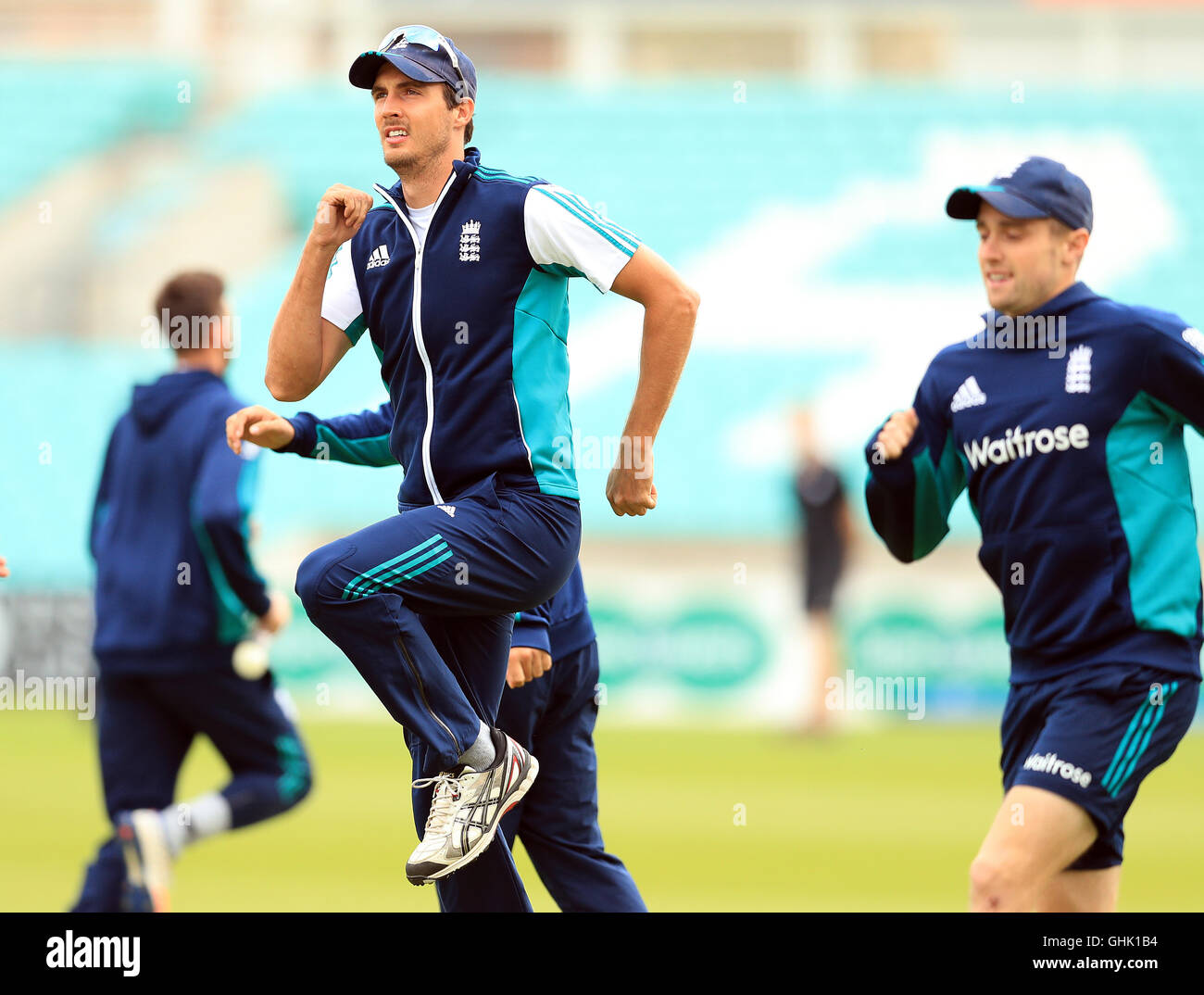 England's Steve Finn during a nets session at The Kia Oval, London ...