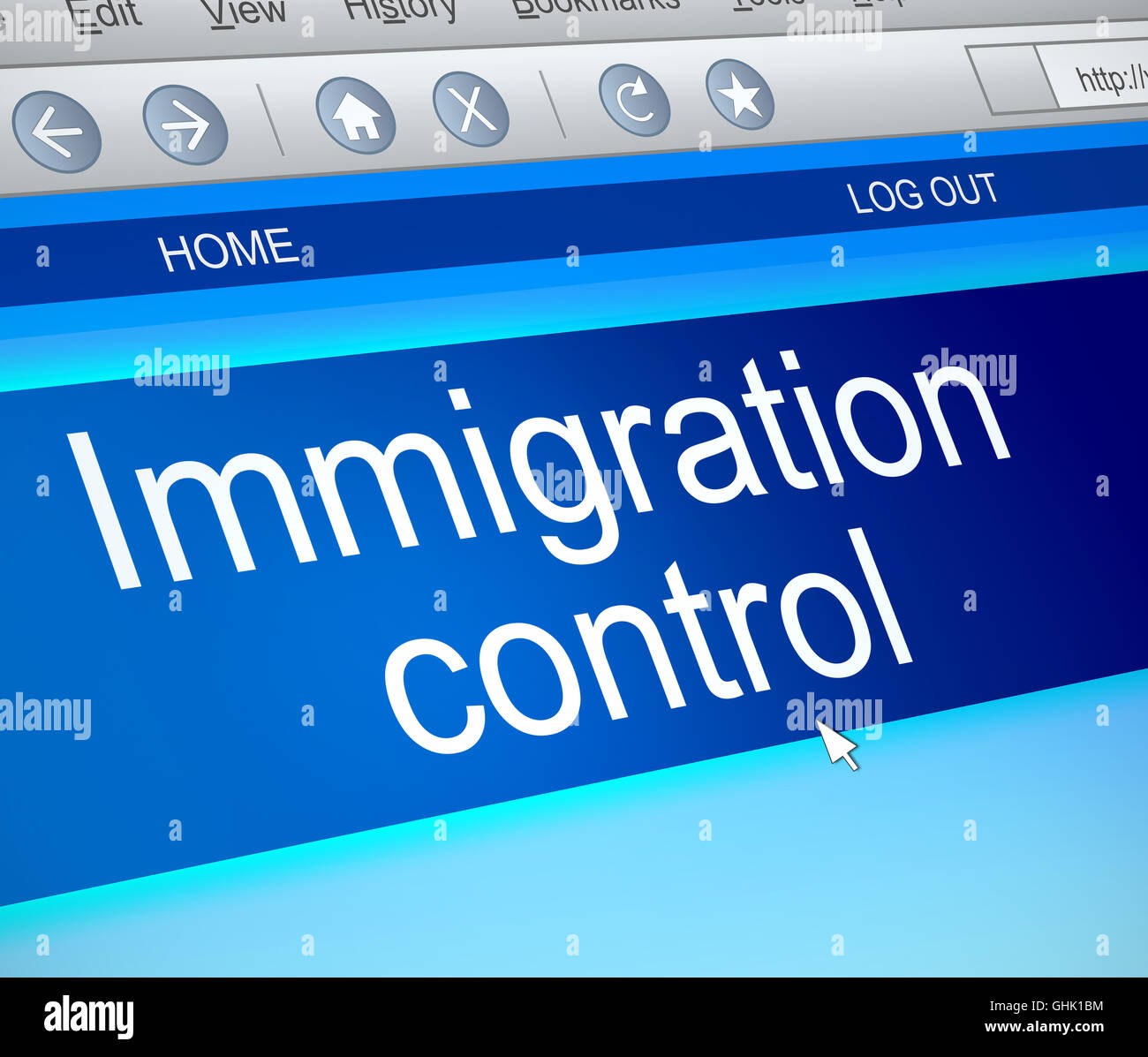 Immigration control concept Stock Photo - Alamy