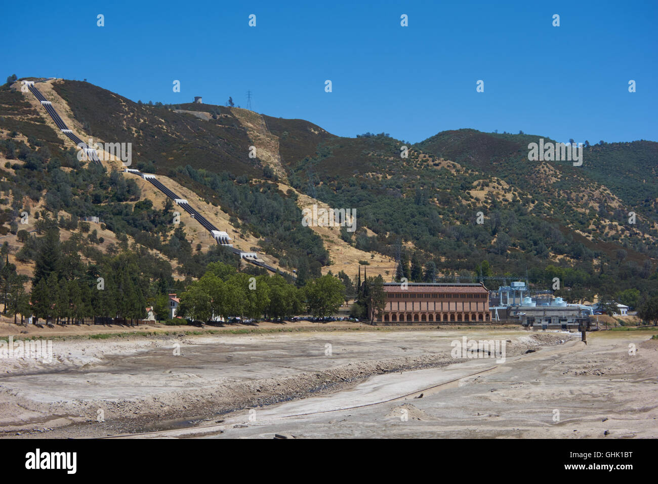 Empty reservoir. California USA Stock Photo - Alamy