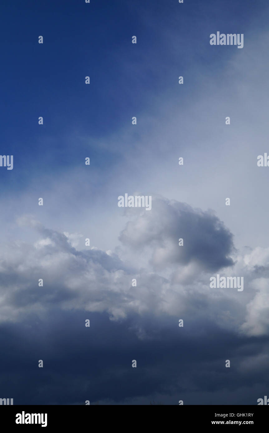 Calm summer blue sky with clouds Stock Photo - Alamy