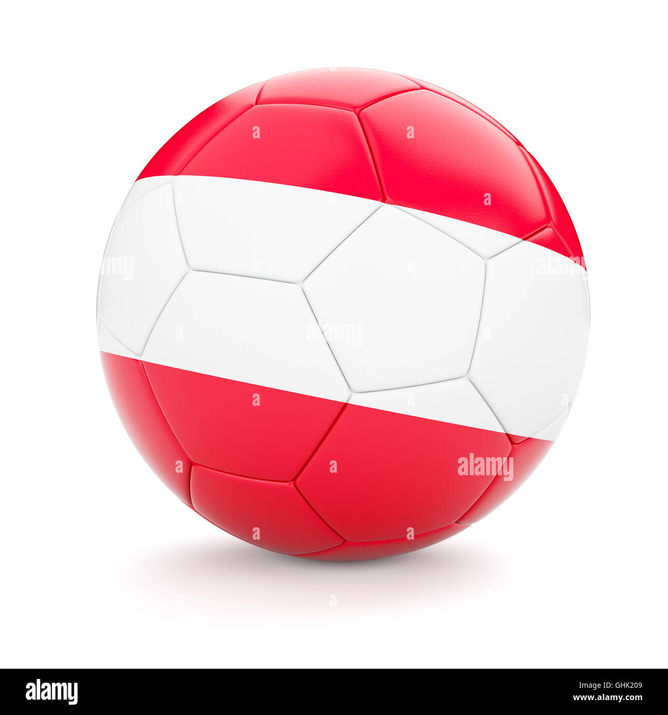 Soccer football ball with Austria flag Stock Photo - Alamy