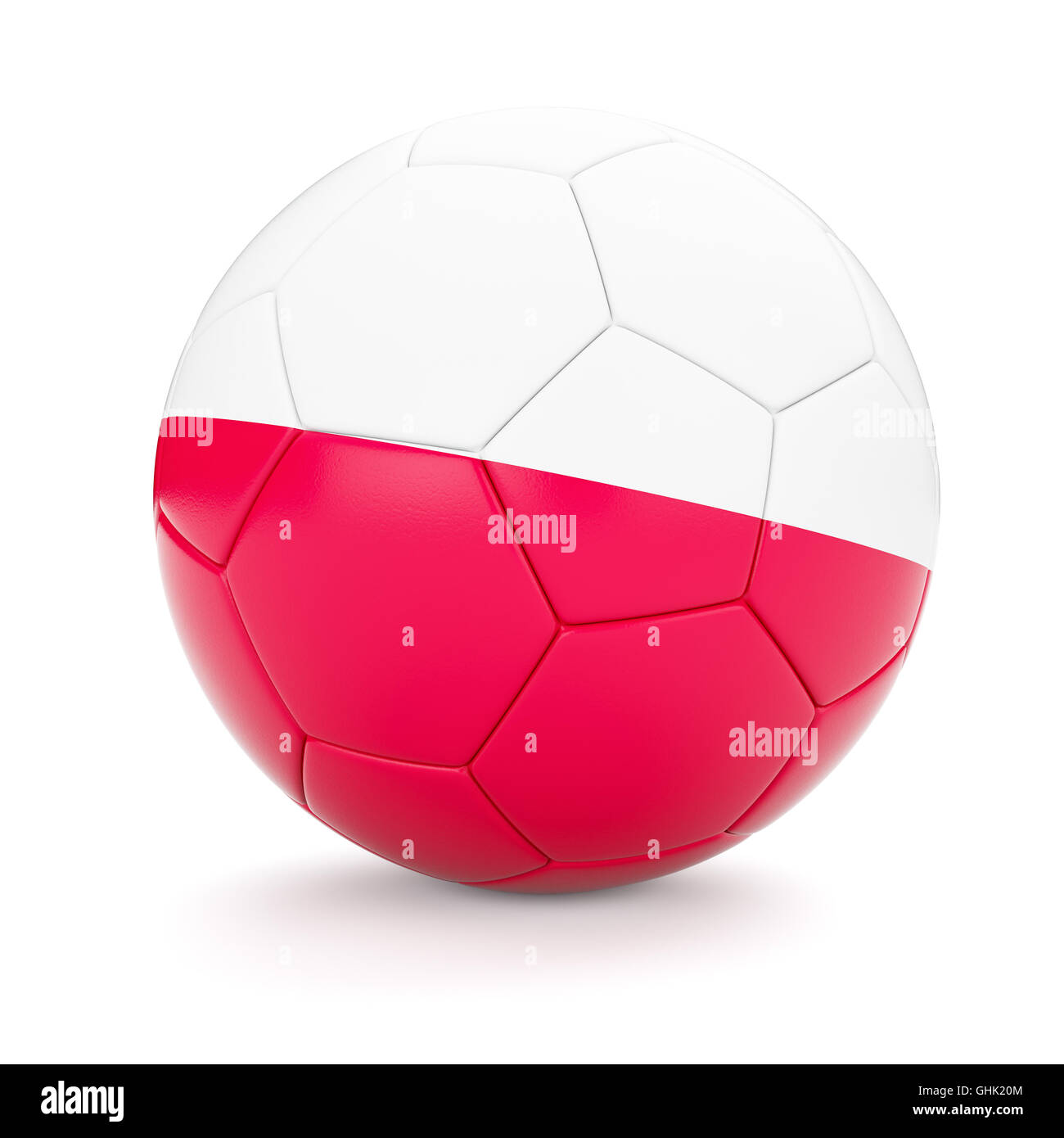 Soccer football ball with Poland flag Stock Photo - Alamy