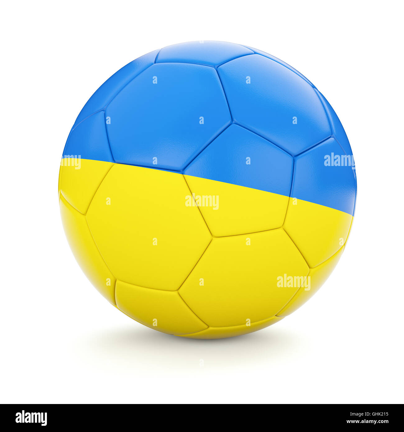 Soccer football ball with Ukraine flag Stock Photo - Alamy