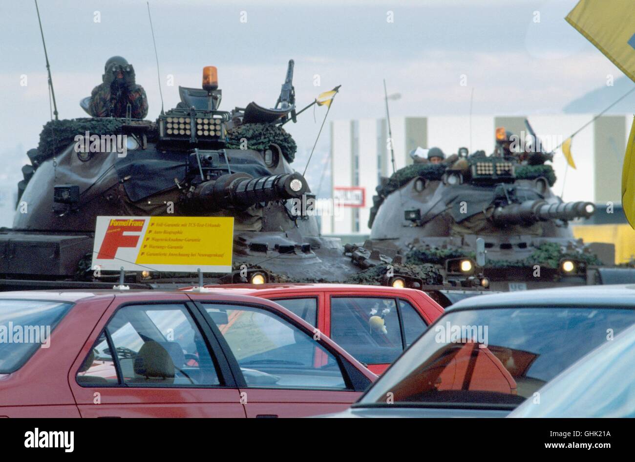 Swiss Armed Forces, PZ 68 tanks in exercise Stock Photo - Alamy