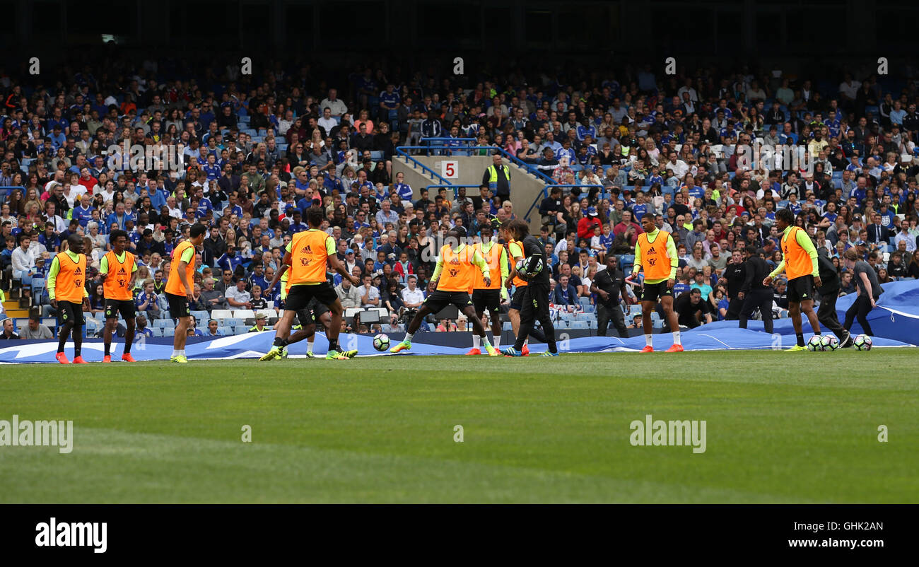Chelsea players during the open training session at stamford bridge hi ...
