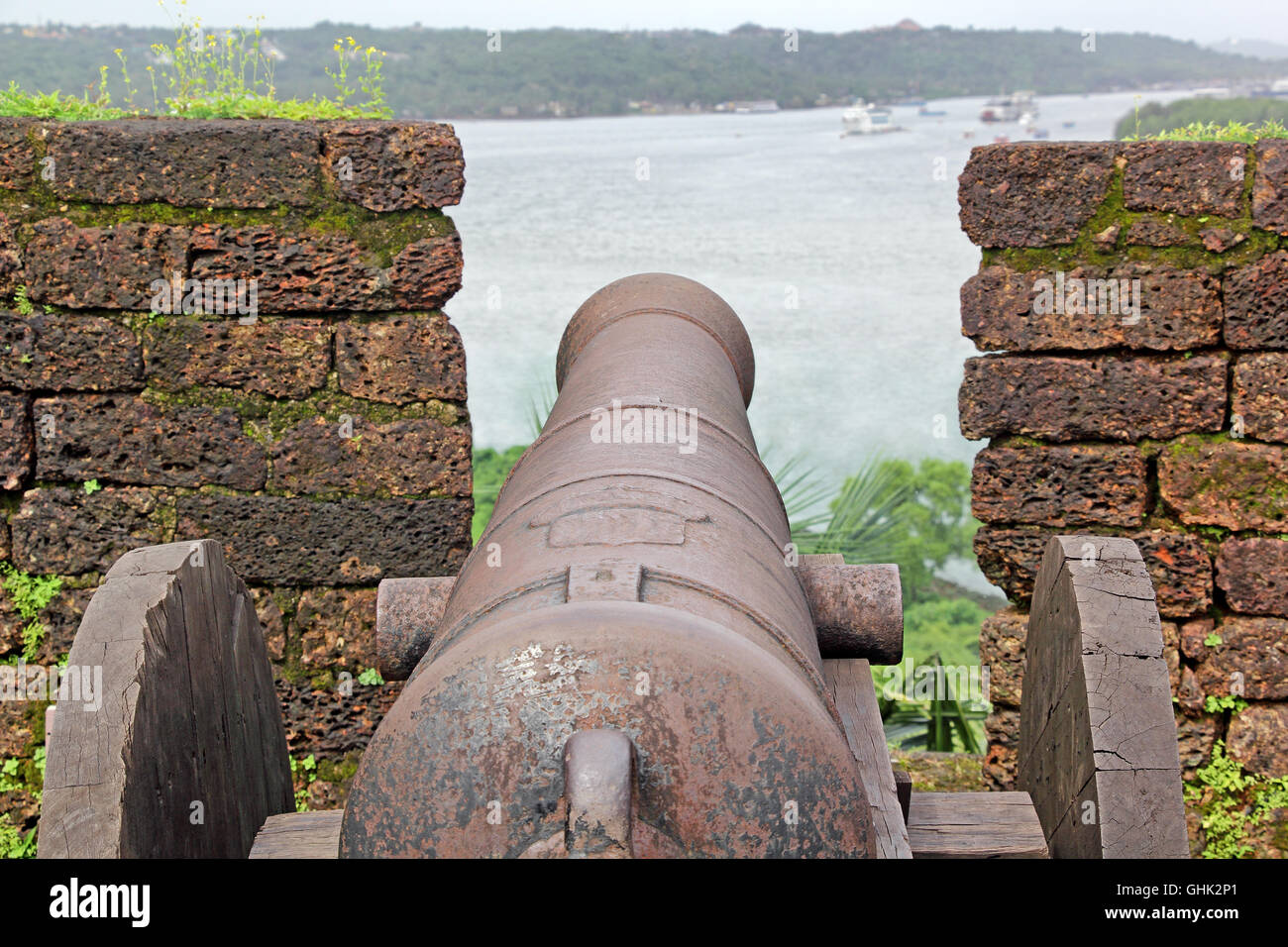 Antique historic canon used by the Portuguese during their occupation ...