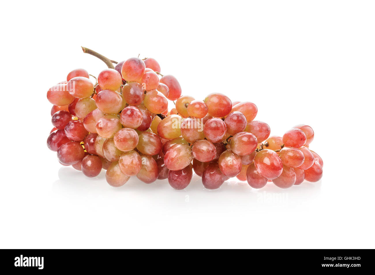isolated fresh red grapes bunch on white background Stock Photo - Alamy