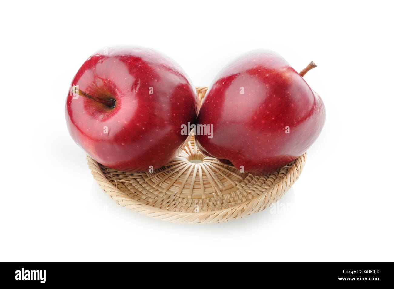 Beautiful ripe juicy red apple Cut Out Stock Images & Pictures - Alamy