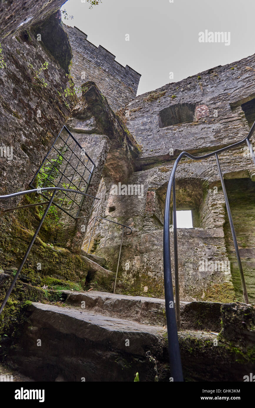 Berry Pomeroy Castle, a Tudor mansion within the walls of an earlier ...