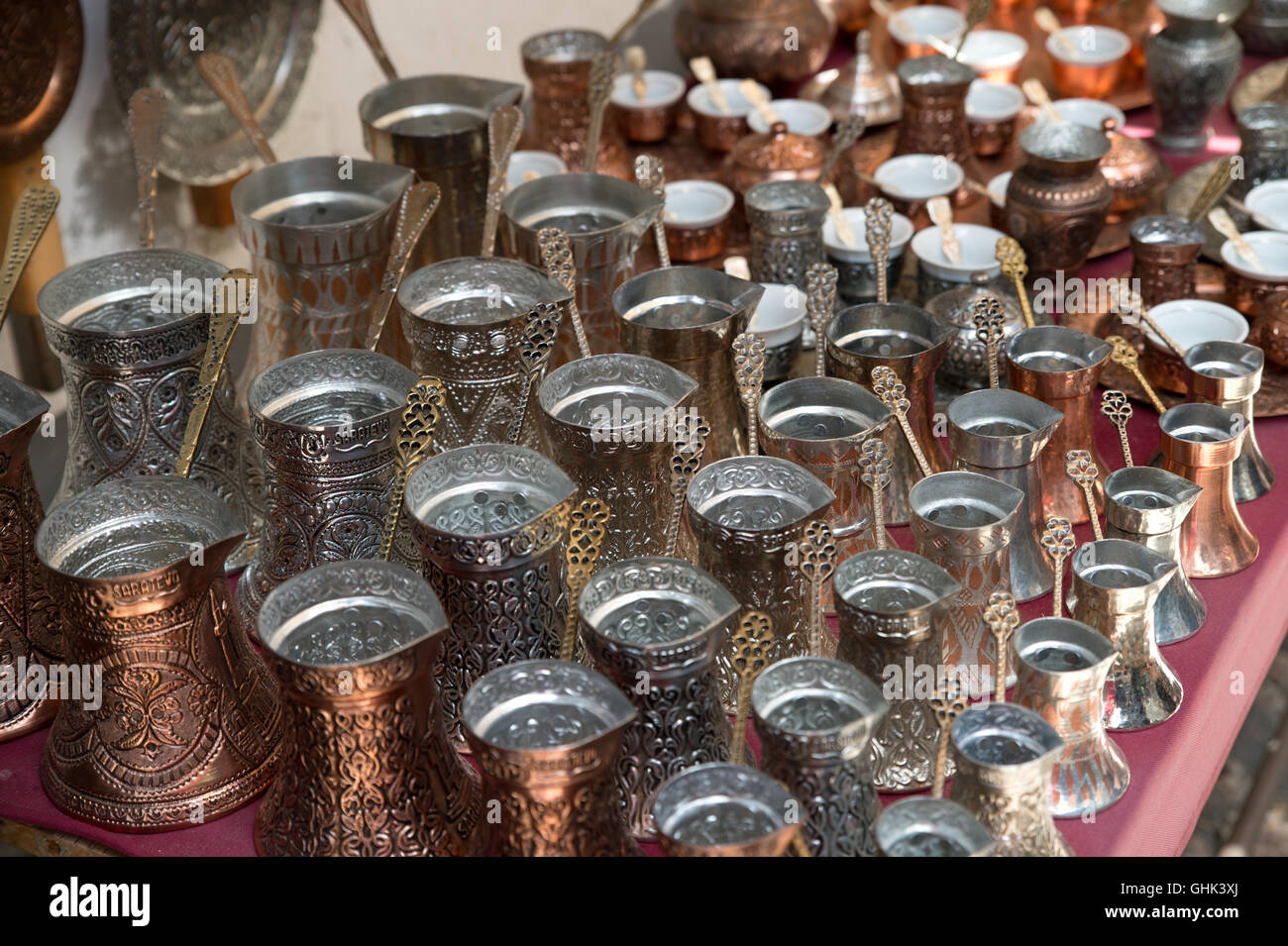 coup of ibrik in Sarajevo market in Bosnia Stock Photo - Alamy