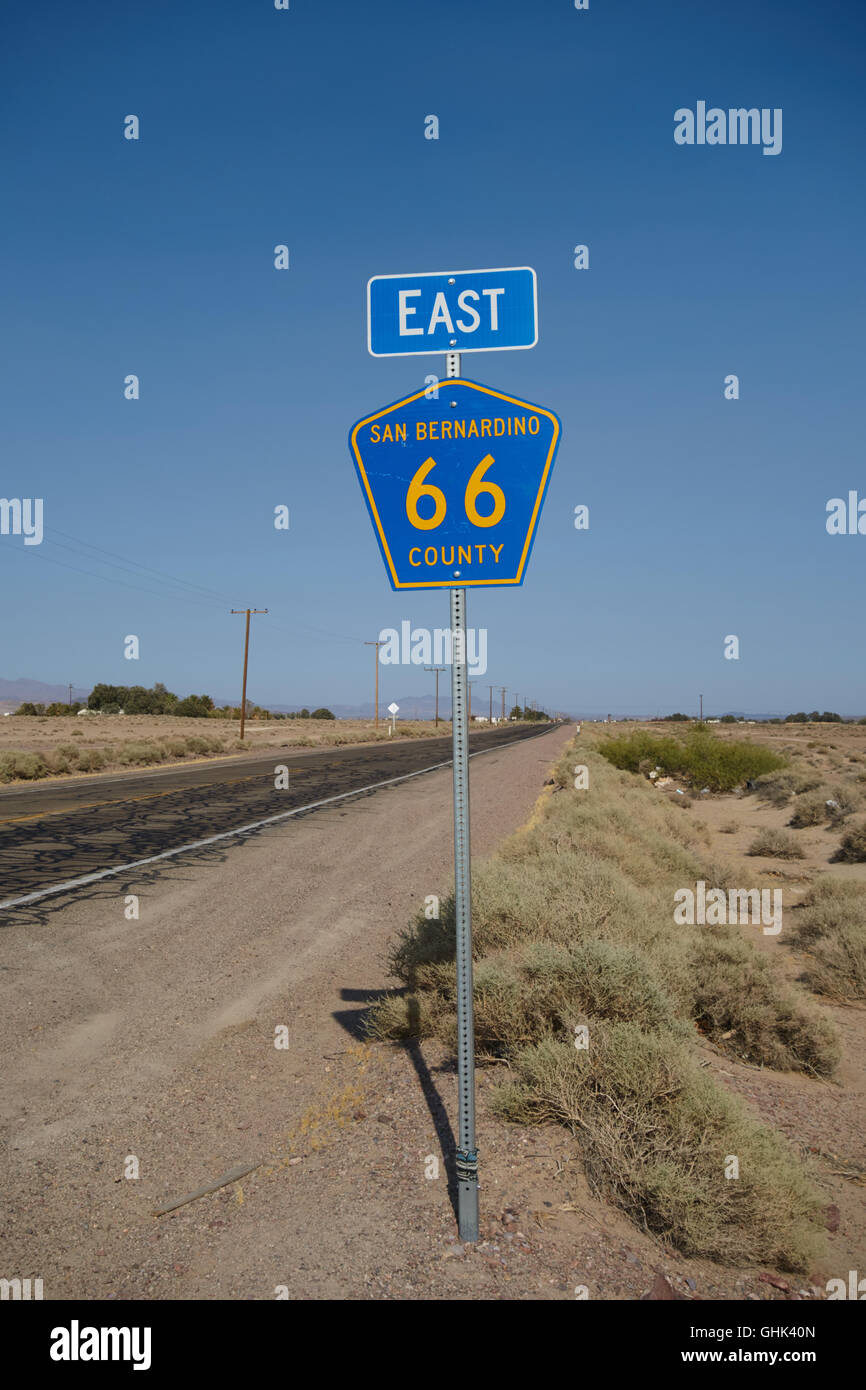 Route 66 road sign. USA Stock Photo - Alamy