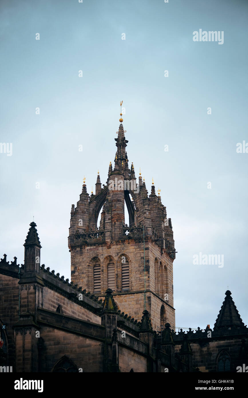 St Giles' Cathedral as the famous landmark of Edinburgh. United Kingdom ...