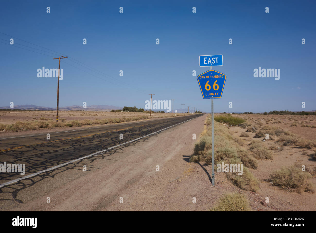 Route 66 road sign. USA Stock Photo - Alamy