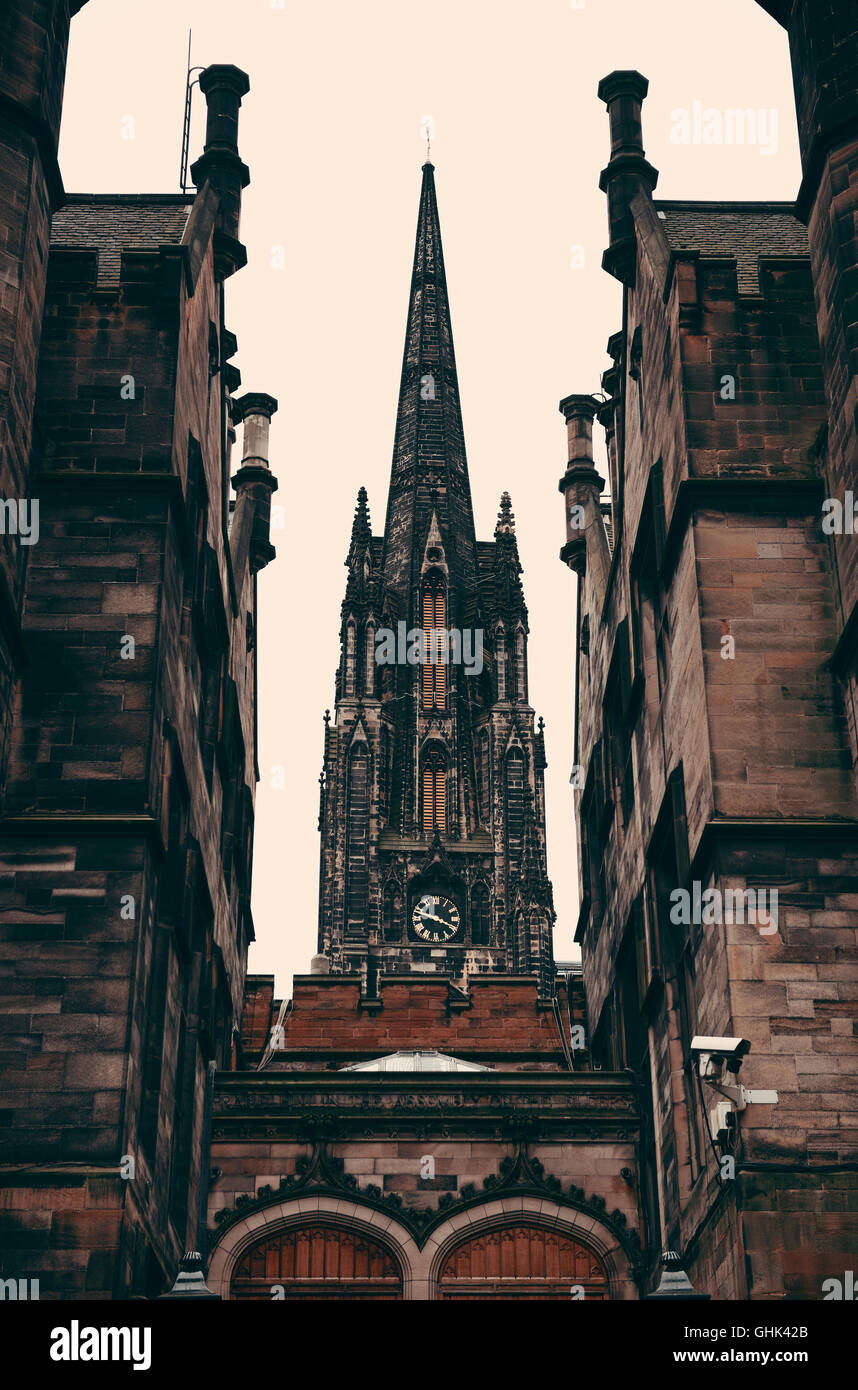 The University of Edinburgh historical architecture closeup Stock Photo ...