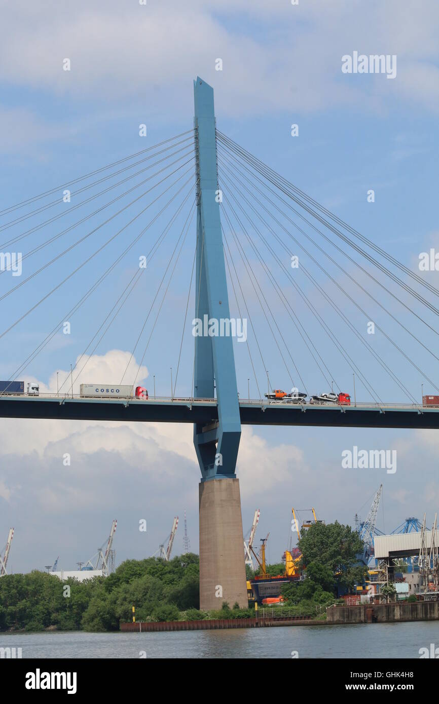 The kohlbrand bridge in hamburg hi-res stock photography and images - Alamy