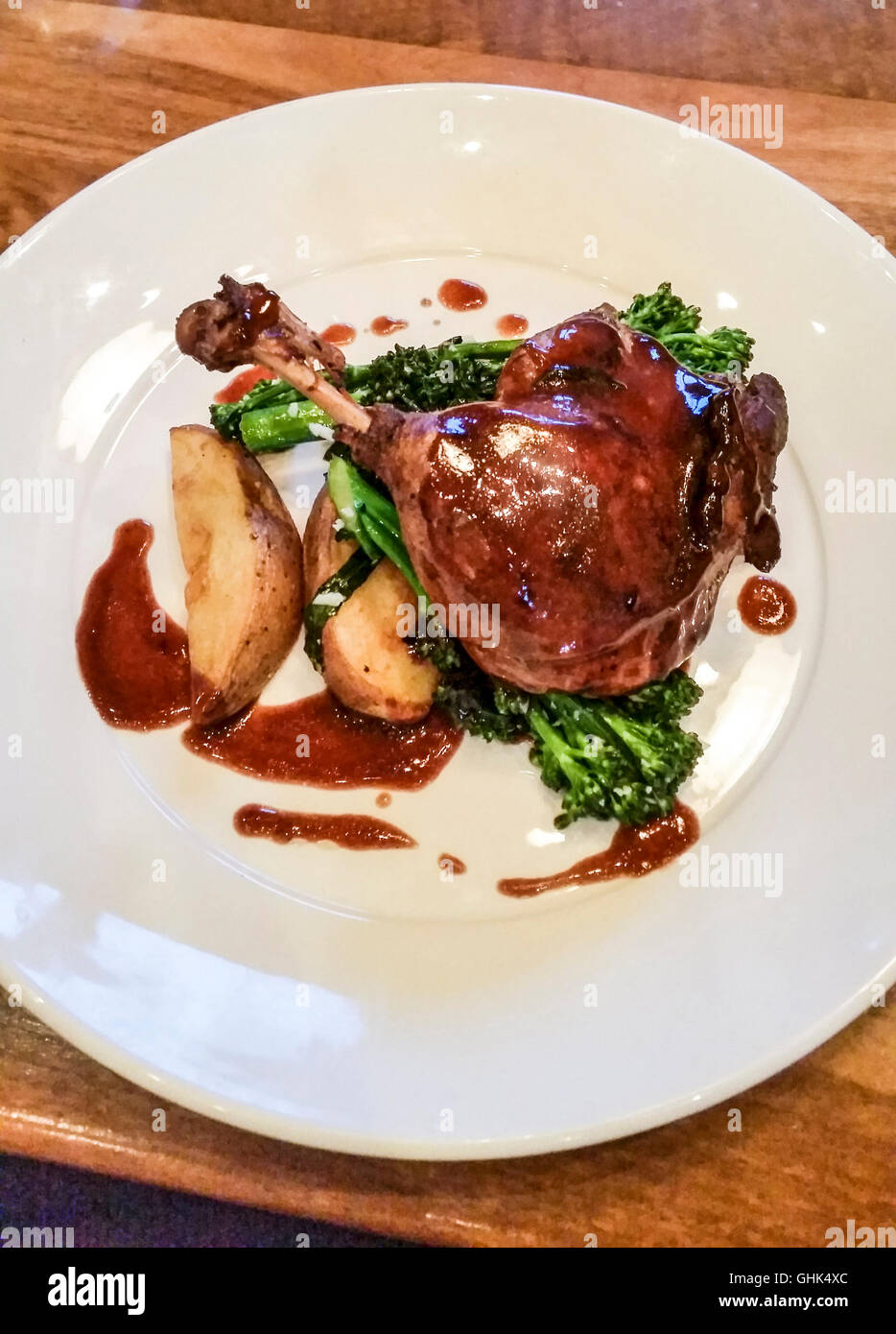 Yummy braised duck leg for dinner Stock Photo - Alamy