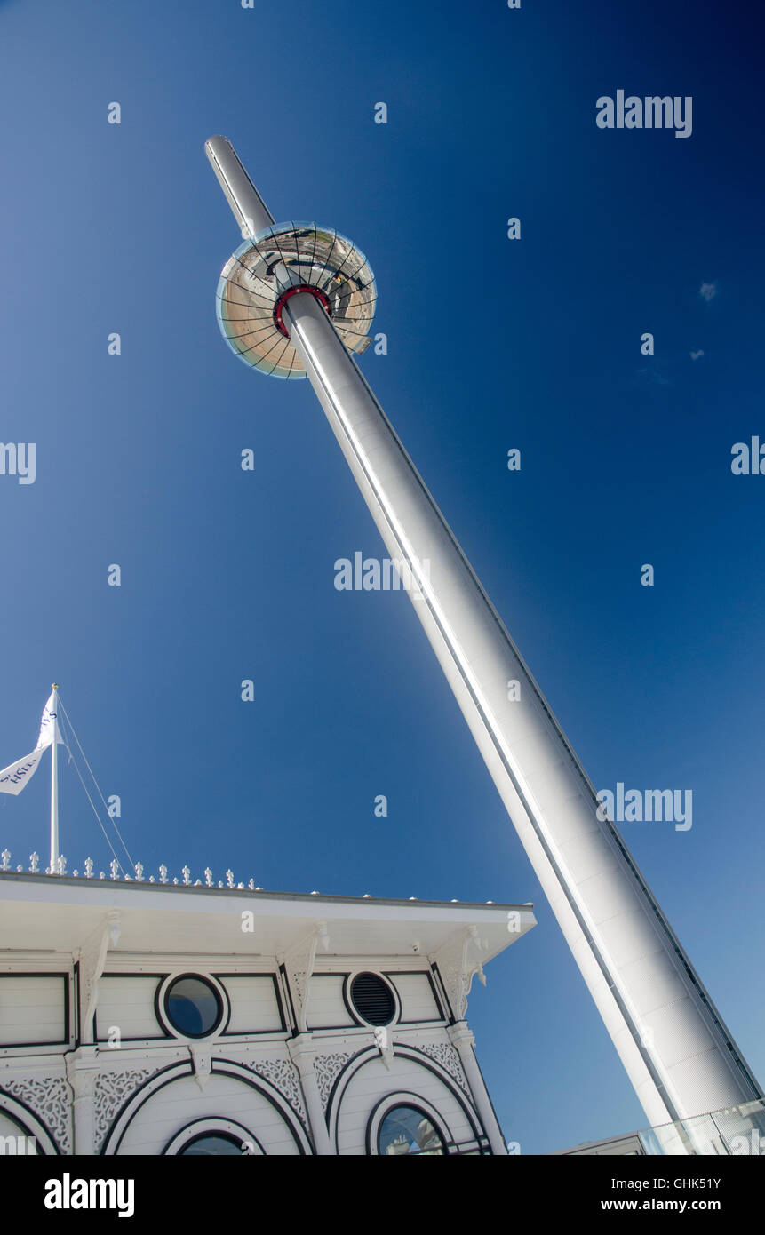 Brighton i360 tower in sussex hi-res stock photography and images - Alamy