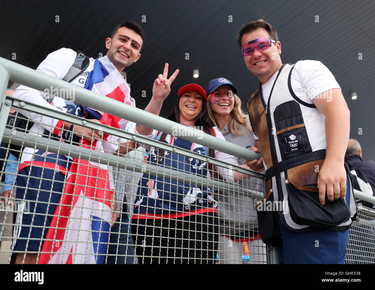 Great Britain's Steven Scott with family members including his sister ...