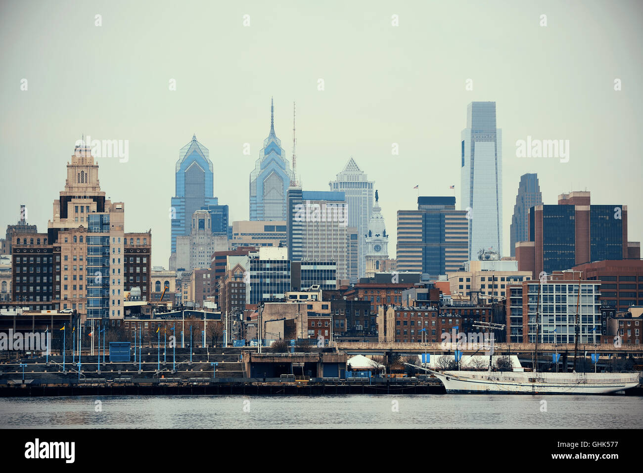 Philadelphia skyline with urban architecture Stock Photo - Alamy