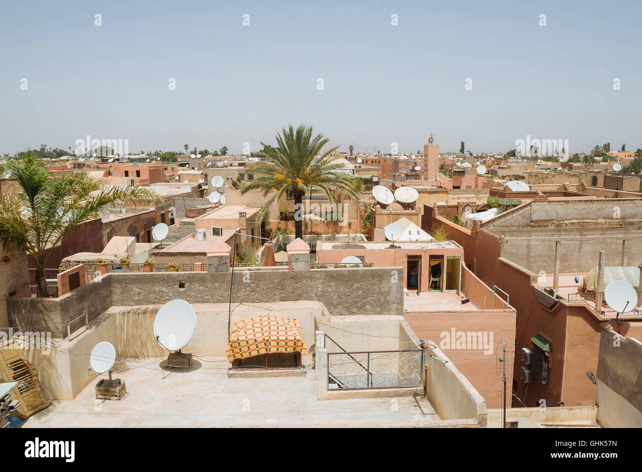 Marrakech city view, with typical architecture Stock Photo - Alamy