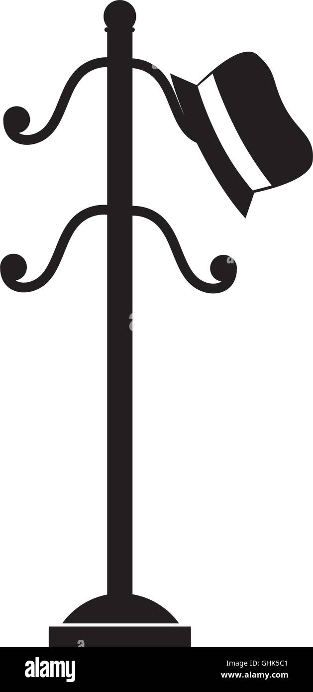 coat rack hat cloathing icon vector graphic Stock Vector Image & Art ...