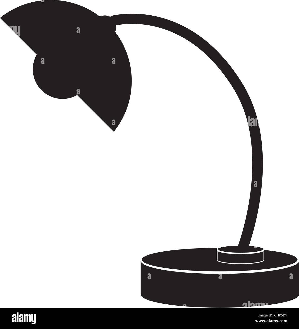 lamp desk office light interior icon vector Stock Vector Image & Art ...