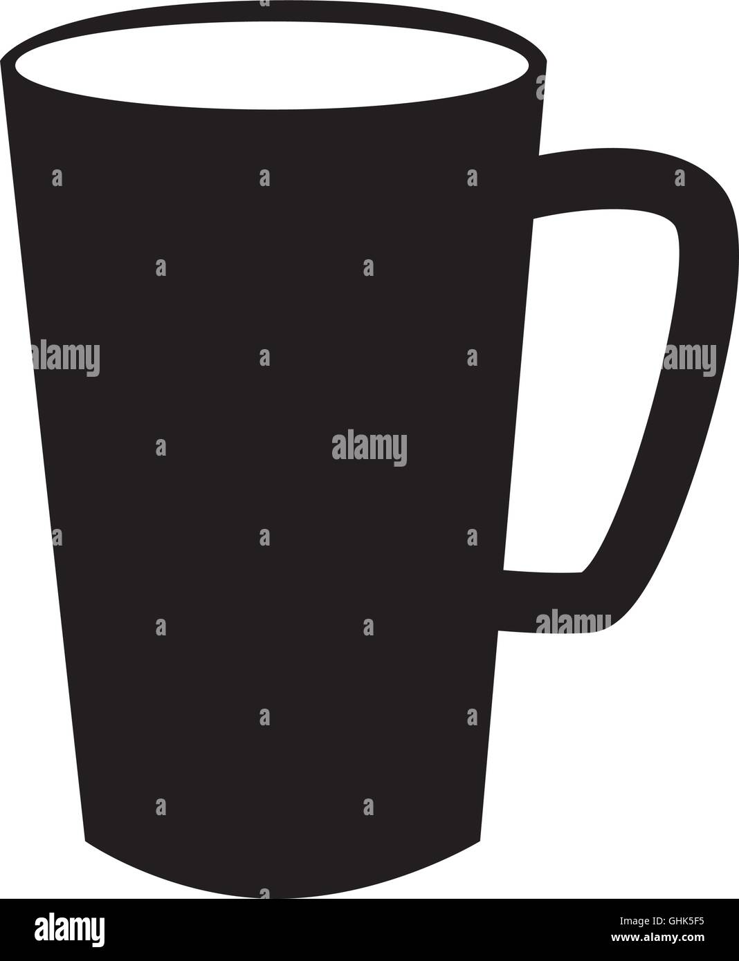 cup handle traditional drink icon vector graphic Stock Vector Image ...