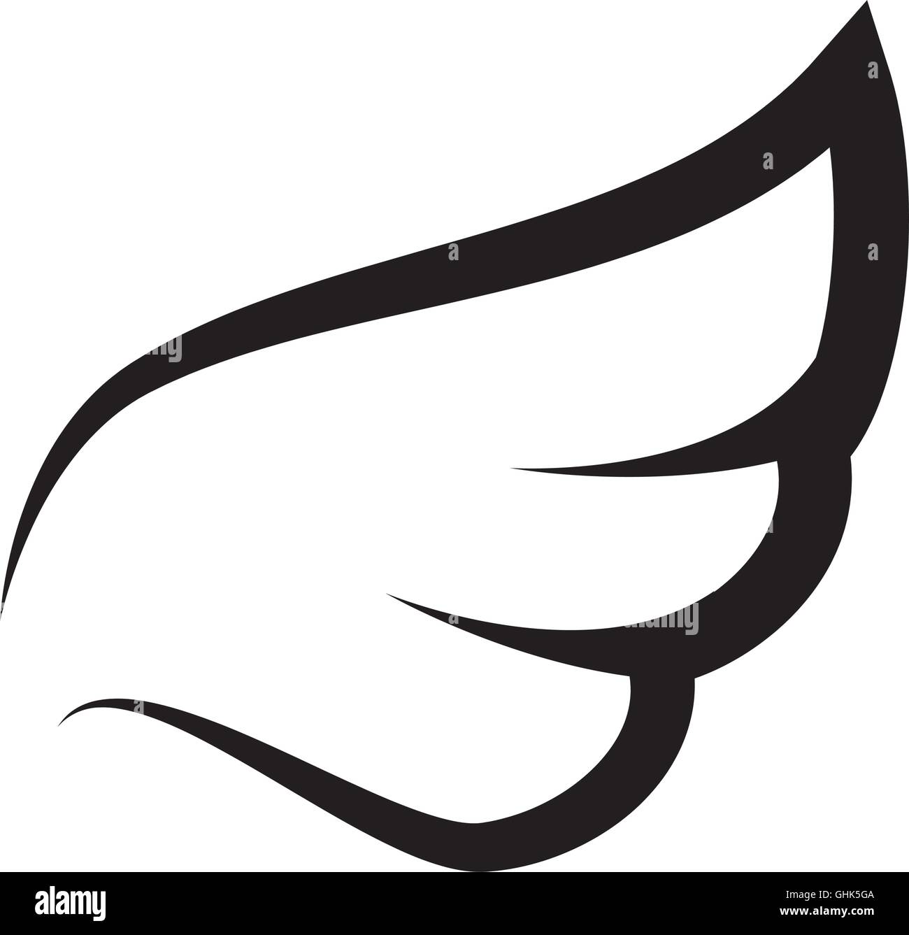 Right wing symbol Stock Vector Images - Alamy